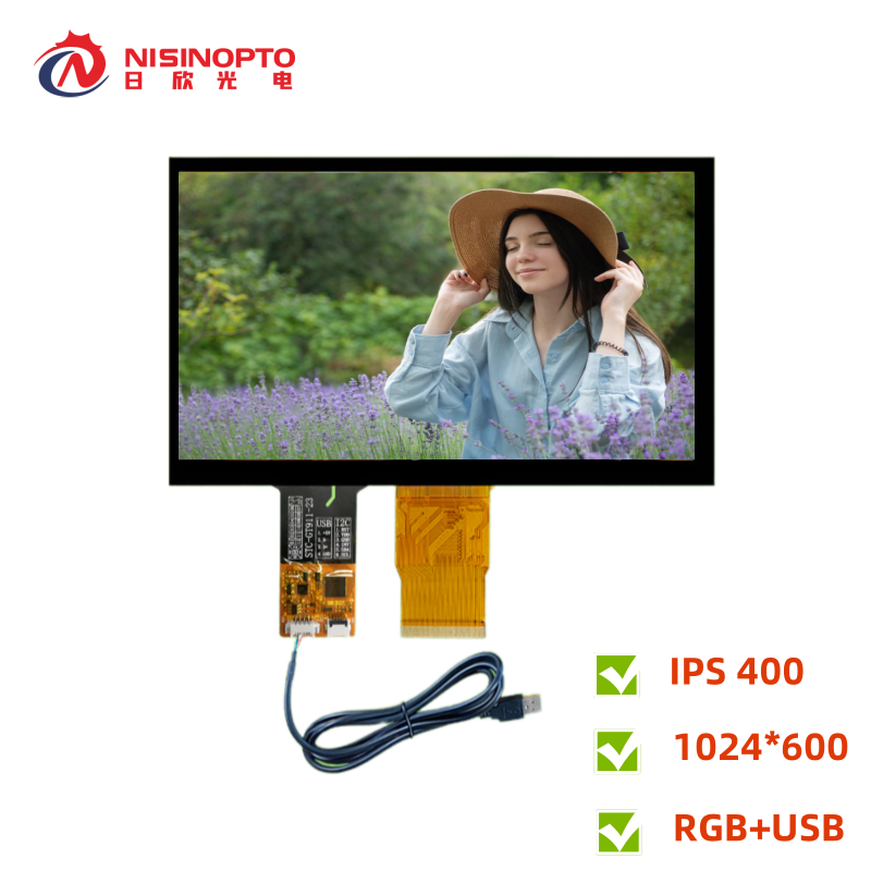 Custom 7 Inch 1024x600 LCD Touch Panel for Smart Devices